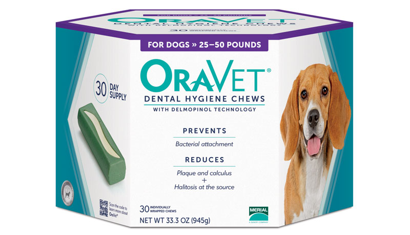 Merial Releases OraVet Dog Dental Chew - Veterinary Practice News